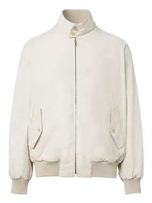 A.PRESSE Silk And Cotton Gabardine Jacket - White
