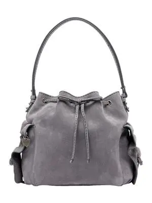 Acne Studios Suede Bucket Bag - Grey
