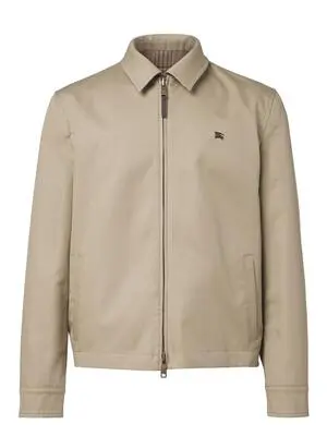 Burberry Reversible Cotton Gabardine Blouson Jacket - Beige