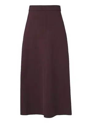 JOSEPH Helius Jersey Midi Skirt - Burgundy