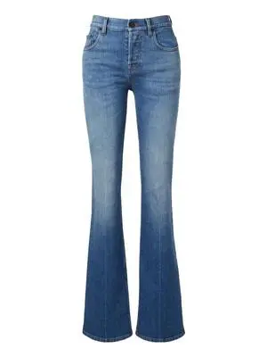 Gucci Mid-rise Flared Jeans - Blue