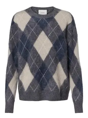LISA YANG Cashmere Argyle Sweater - Multicoloured
