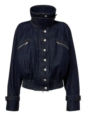 Dries Van Noten Denim Blouson Jacket - Blue