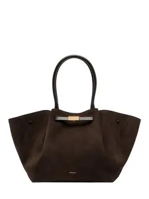 DEMELLIER Medium Suede Tote Bag - Brown
