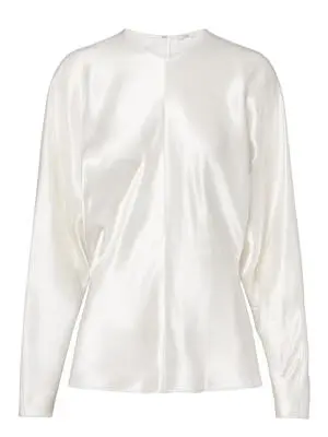 FFORME Sylvie Satin Top - White