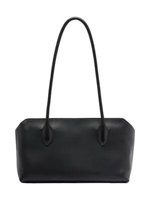 THE ROW Terrasse Leather Shoulder Bag - Black