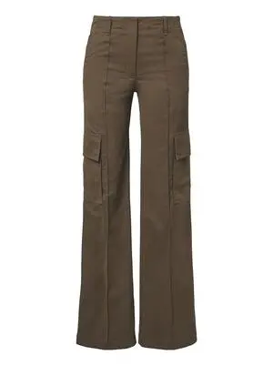 Burberry Cotton-blend Gabardine Cargo Pants - Green