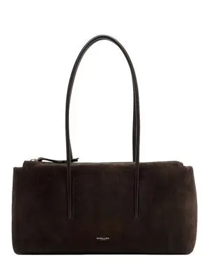 DEMELLIER Stockholm Suede Shoulder Bag - Brown