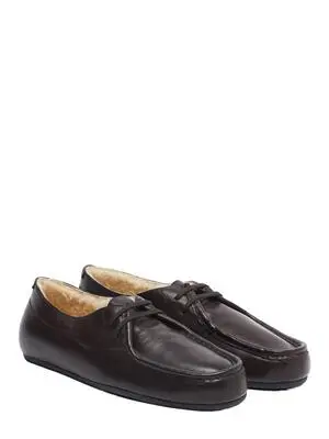 JIL SANDER Leather Lace-up Shoes - Brown