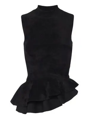Roland Mouret Peplum Top - Black