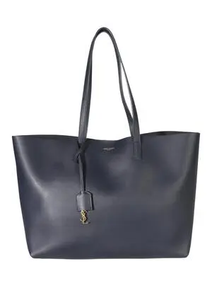 Saint Laurent Calfskin East West Shopping Tote - Blue