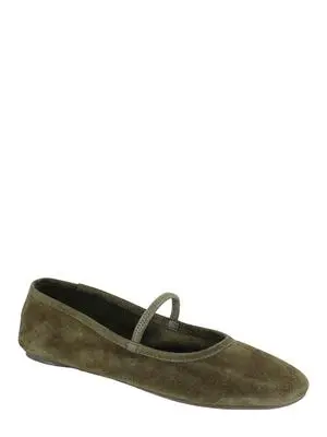 Splendid Splendid Bella Suede Ballet Flat Olive