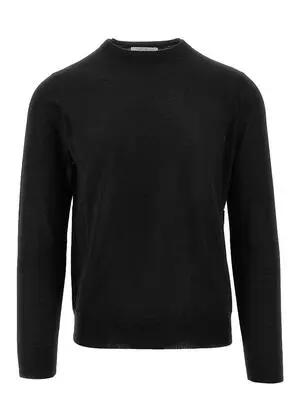 THE PULL Silk And Wool Blend Sweater - Black