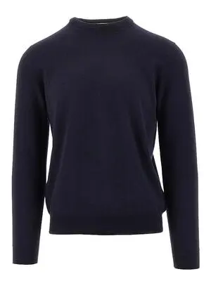 THE PULL Merino Wool Crewneck Sweater - Blue