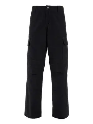 Carhartt Work In Progress Cotton Ripstop Cargo Trousers - Black