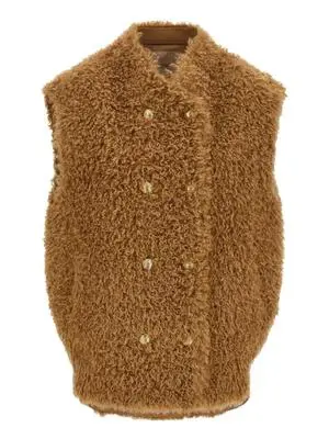 TWINSET Faux Fur Gilet - Brown