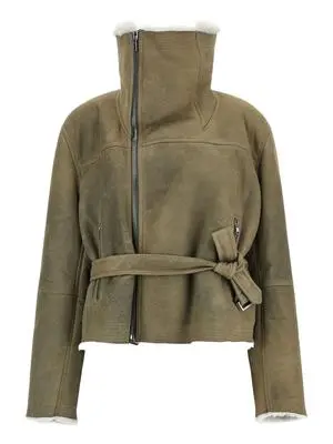 Rick Owens Flight Cropped Jacket - Gray