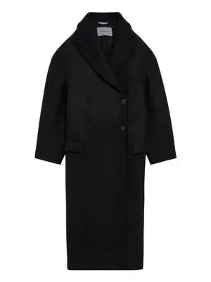 Balenciaga Maxi Stola Coat - Black