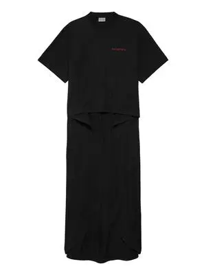 Balenciaga Back Gradient Train T-shirt - Black