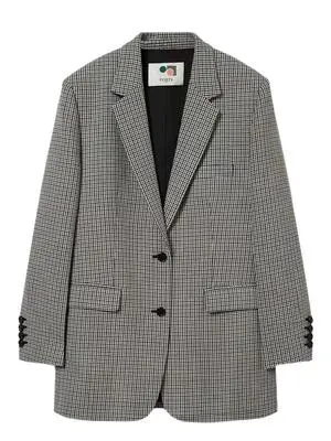 Ports 1961 Check Wool Blazer - Grey