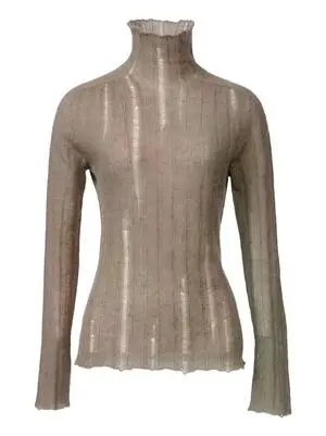 FABIANA FILIPPI Fabiana Filippi Distressed Roll-Neck Sweater