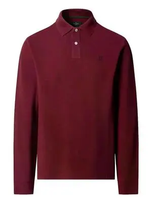 HACKETT LONDON Heritage Long-sleeve Polo Shirt - Red