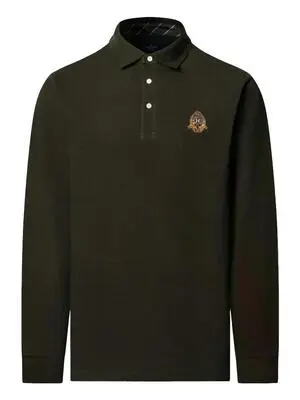 HACKETT  Heritage Crest Long-sleeve Polo Shirt - Green