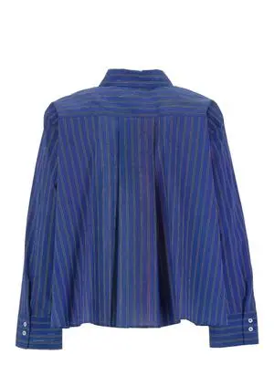 Marella Vertical Stripe Shirt - Blue