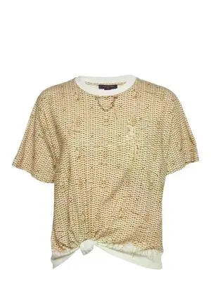 LOUIS VUITTON Louis Vuitton Monogram Raffia-Effect T-Shirt