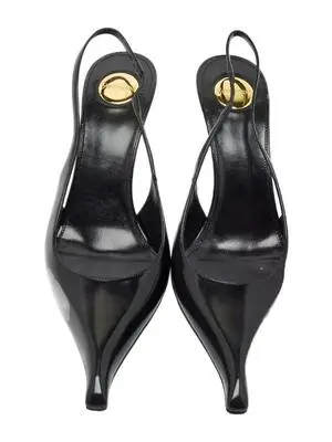 Saint Laurent Saint Laurent Miller Wedge Slingback Pumps Black