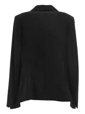 EMME Single-breasted Notched-lapels Blazer - Black