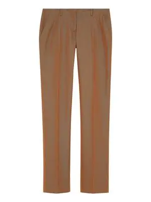 Alexander McQueen Iridescent Bumster Trousers - Brown