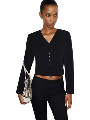 REFORMATION Leona Jacket - Black