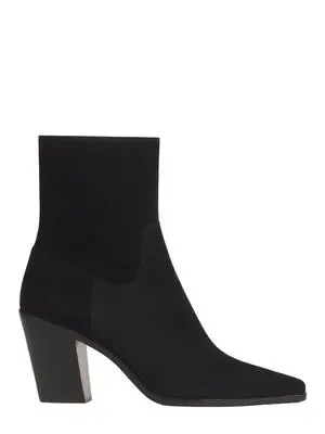 REFORMATION Dominique High Ankle Boot - Black