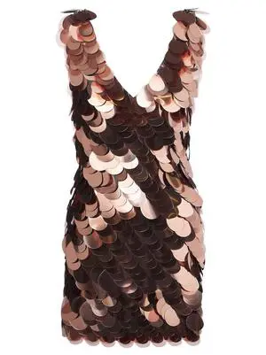 Rabanne Sequined Minidress - Pink