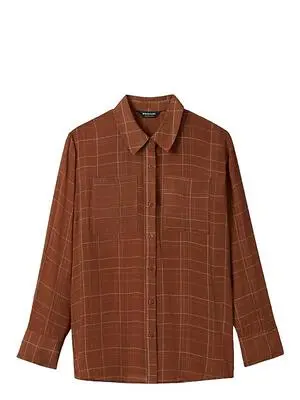 Whistles Checked Long-sleeved Woven Shirt - Brown/multi
