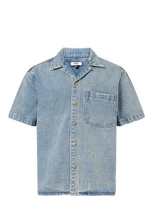 1886 Hawaii Short-sleeve Denim Shirt - Blue