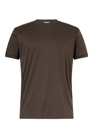 RAITH Luxe Mercerised Cotton T-shirt - Brown