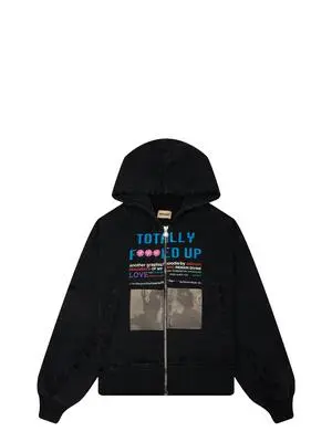 Astrum Tfu Zip Hoodie 'vintage - Black