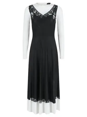 Balenciaga Trompe L'oeil Slip Dress - Black