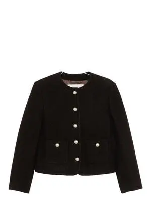 DUNST Wool Tweed Jacket - Brown