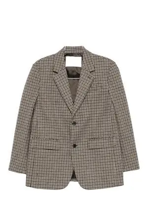 DUNST Wool Single-breasted Blazer Jacket - Black