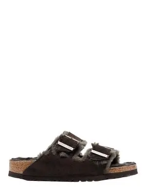 BIRKENSTOCK Birkenstock Arizona Shearling Sandals Brown