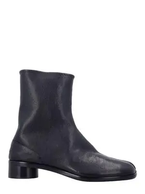 MAISON MARGIELA Tabi Split-toe Nappa Leather Ankle Boots - Nero