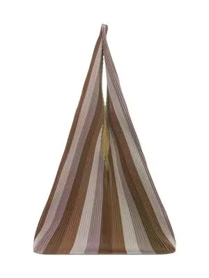 REPEAT Regular Hobo Pleated Tote Bag - Brown
