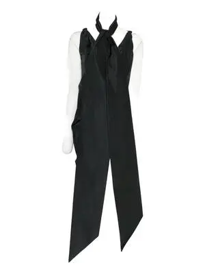 Zuhair Murad Silk Taffeta V-neck Peplum Blouse - Black