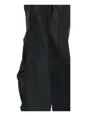Zuhair Murad Silk Taffeta V-neck Peplum Blouse - Black