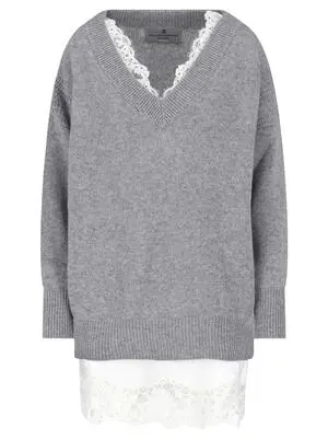Ermanno Scervino Cashmere Knit Dress - Grey