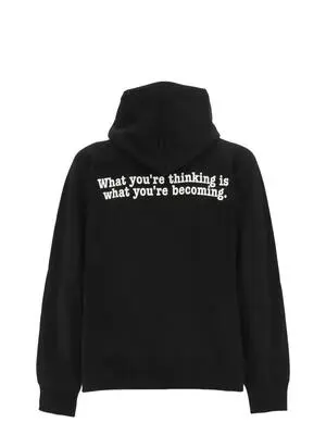 Sacai Muhammad Ali Graphic-print Oversized Hoodie - Black