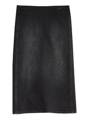 Gucci Stretch Cotton Denim Midi Skirt - Black